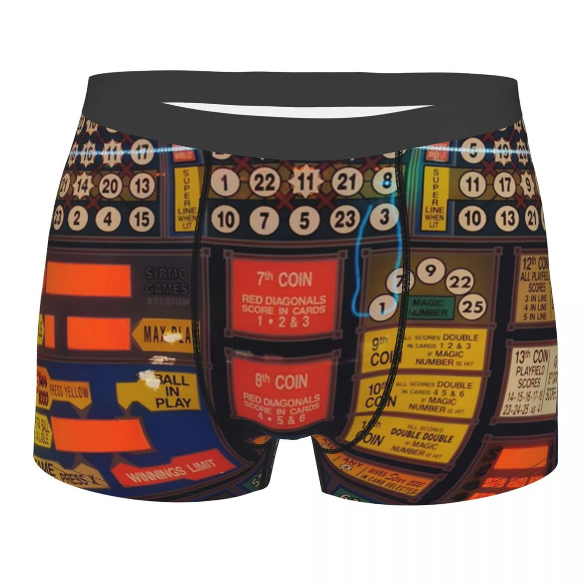 Bingo Paper Game Boxer Shorts Men 3D Printed Male Stretch Underwear ...