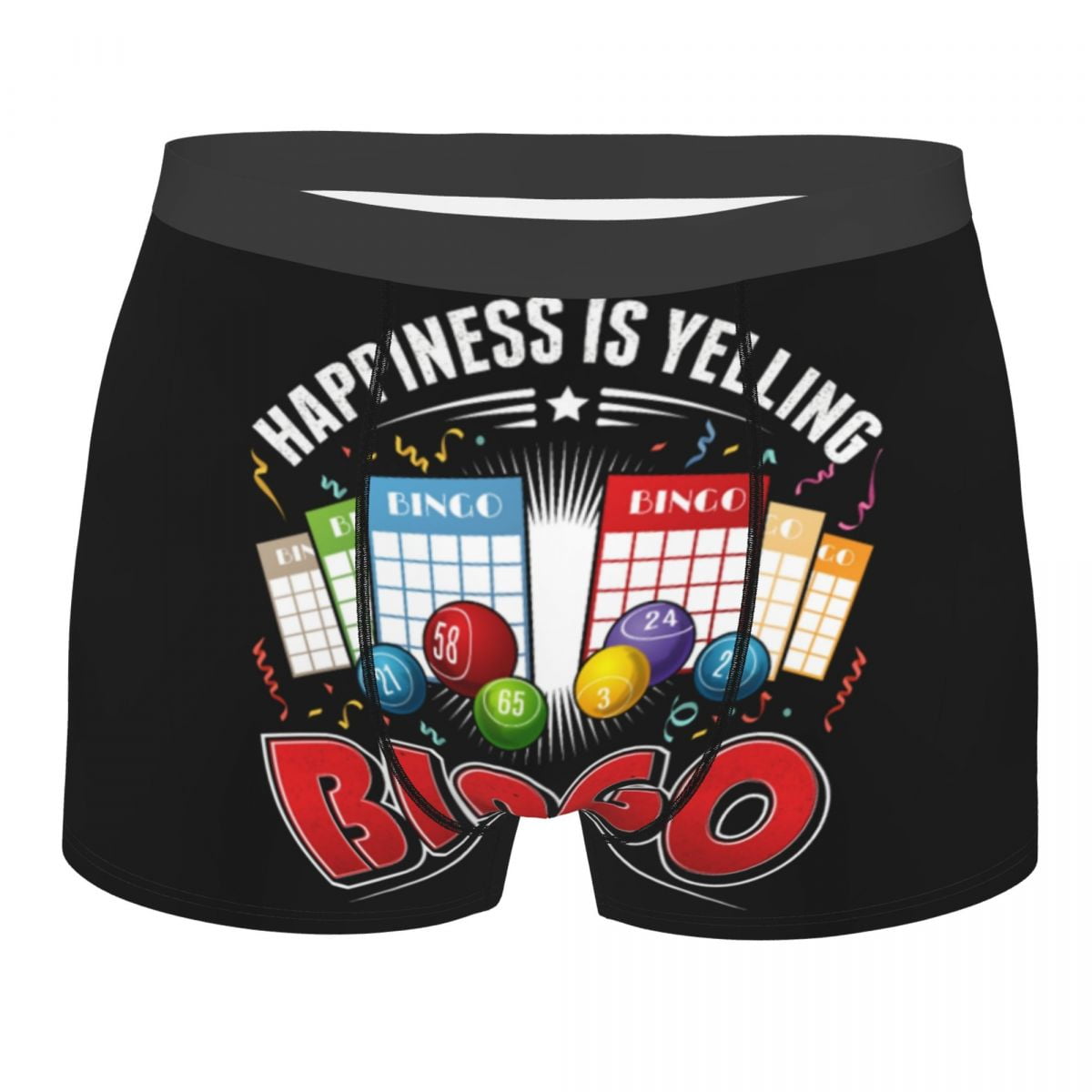 Bingo Paper Game Boxer Shorts Men 3D Printed Male Stretch Underwear ...