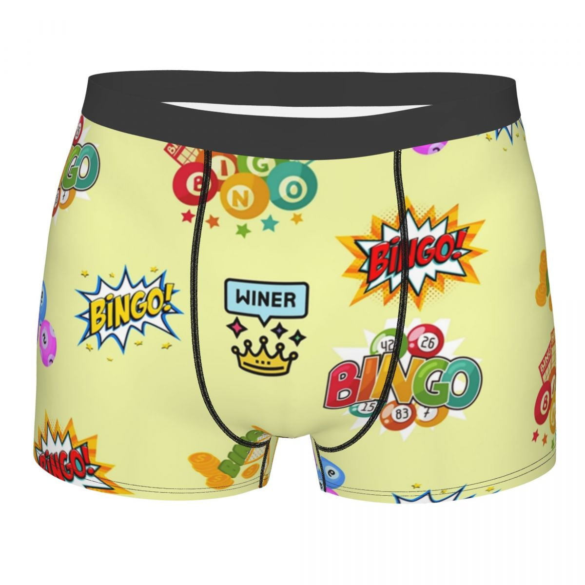 Bingo Paper Game Boxer Shorts Men 3D Printed Male Stretch Underwear ...