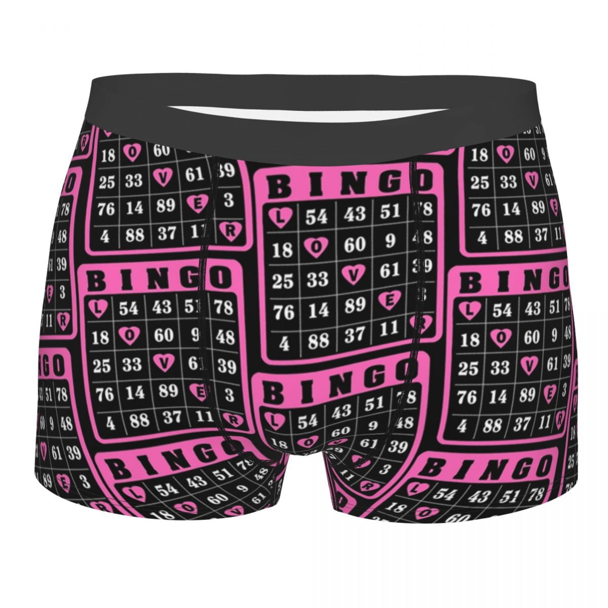 Bingo Paper Game Boxer Shorts Men 3D Printed Male Stretch Underwear ...