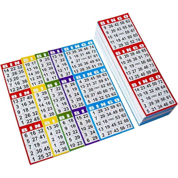 Bingo Game Paper Sheets