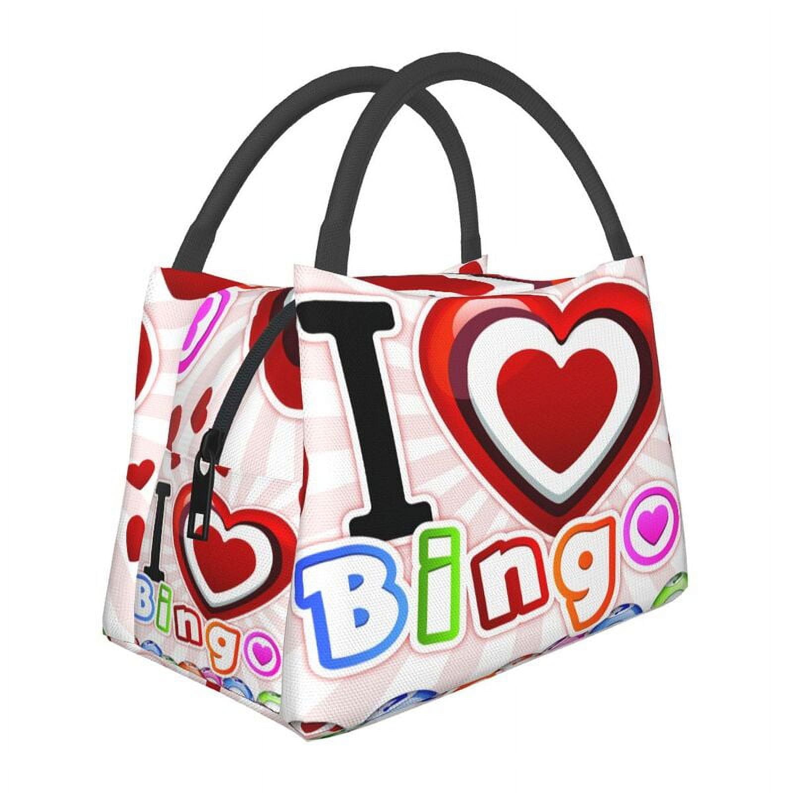 Bingo Portable Lunch Box Women Leakproof Paper Game Thermal Cooler Food ...