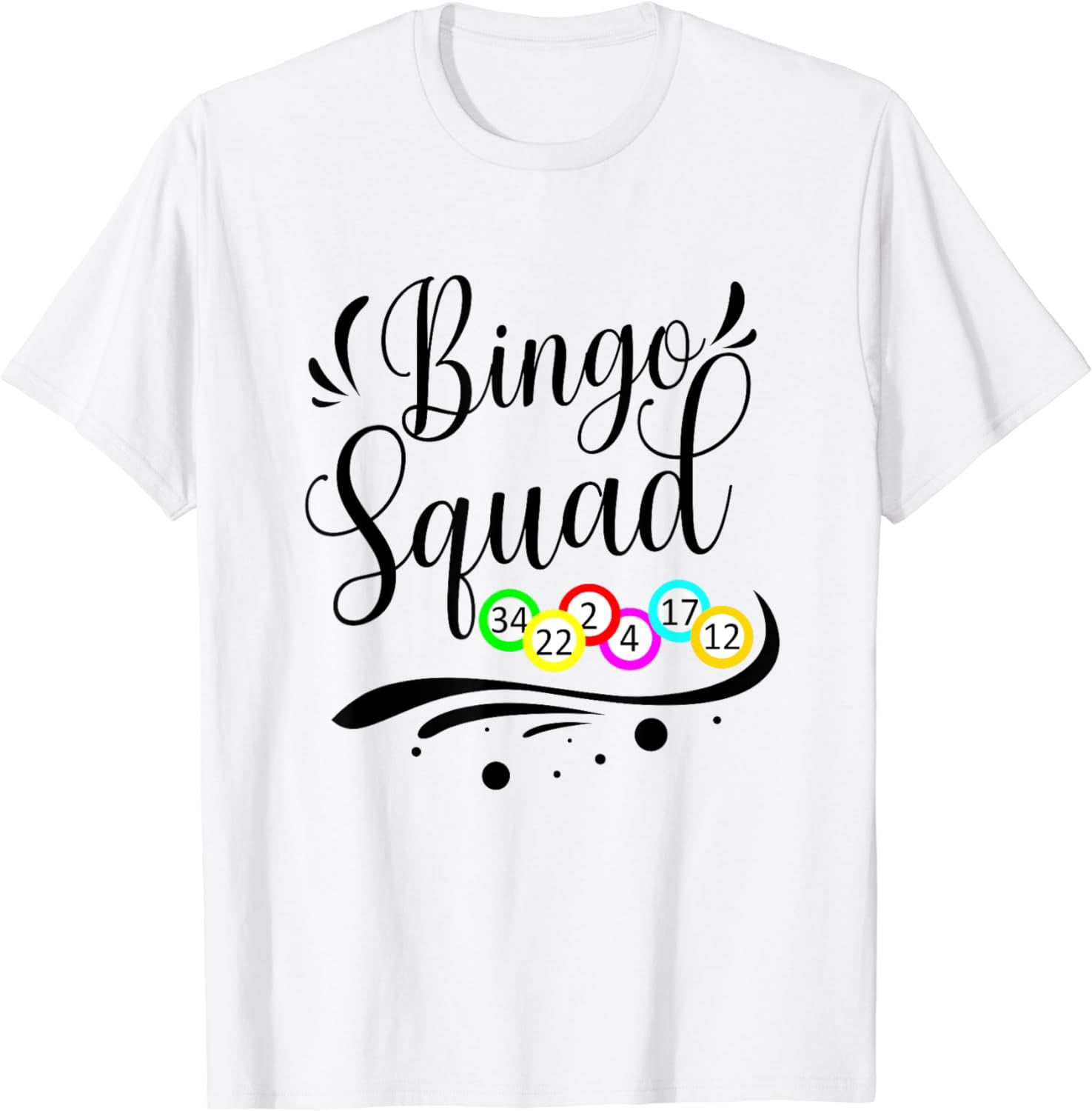 Bingo Squad Funny Bingo Team Game For Women White T-Shirt - Walmart.com