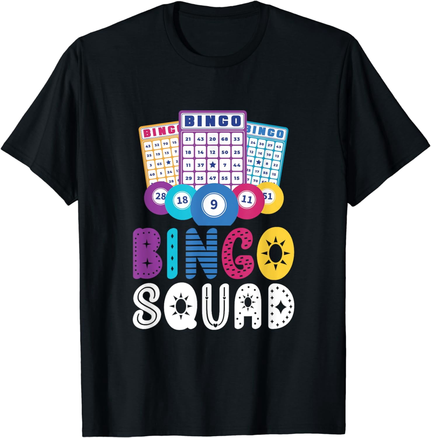 Bingo Squad Humor Lover Player Game T-Shirt - Walmart.com
