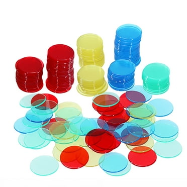 400pcs 4 Colours 3/4 Inch Bingo Chips Markers for Bingo Game Cards ...