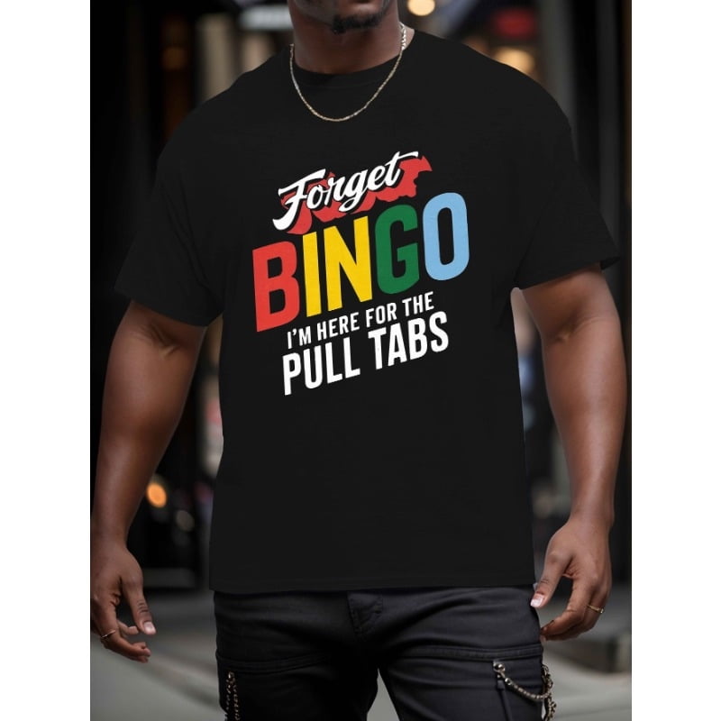 Bingo pull tabs Crinkle Plus Size Men'S T-Shirt - Walmart.com