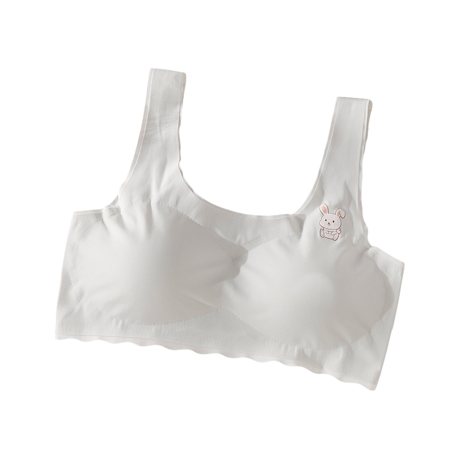 Binhe Teen Girls Sports Bras 1-Pack Racerback Straps Soft Elastic ...