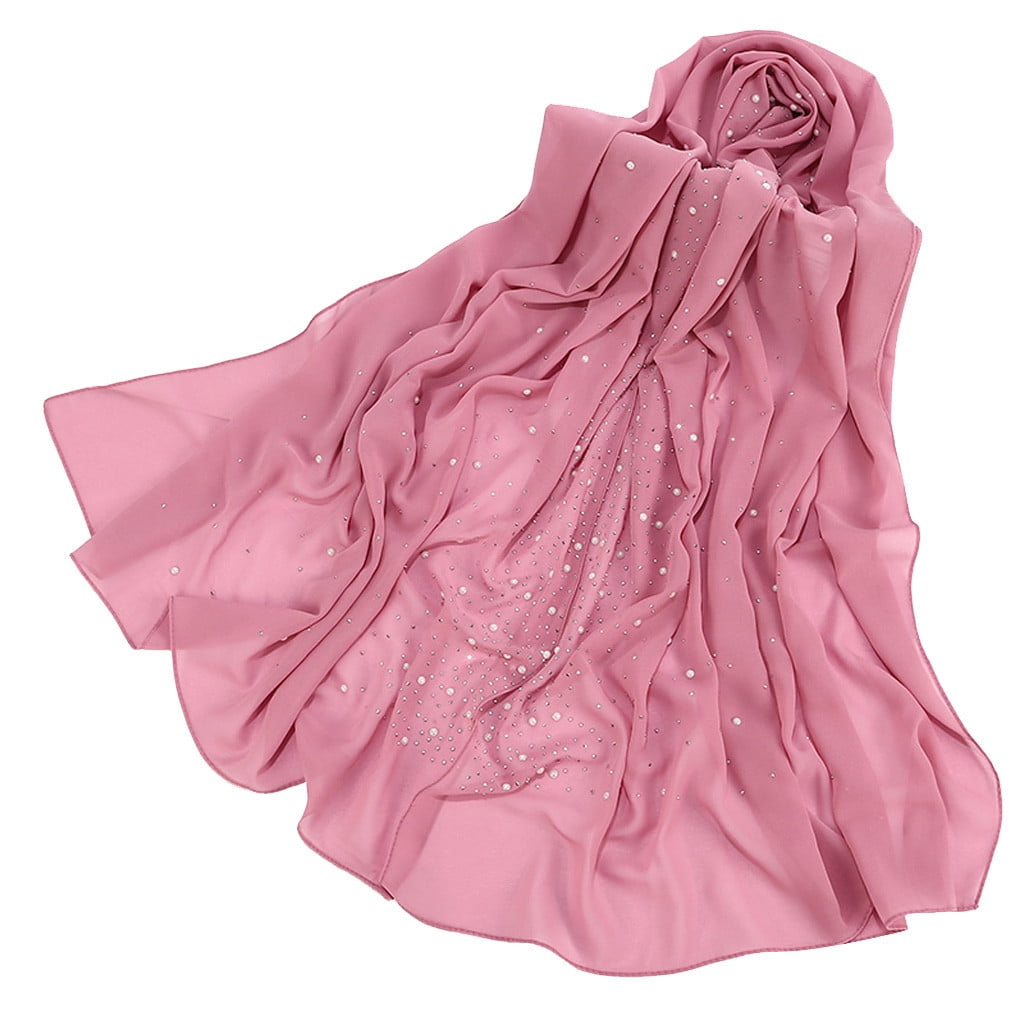 Binhe Women Fashion Chiffon Long Scarf Hijab Arab Wrap Shawl Headwear ...