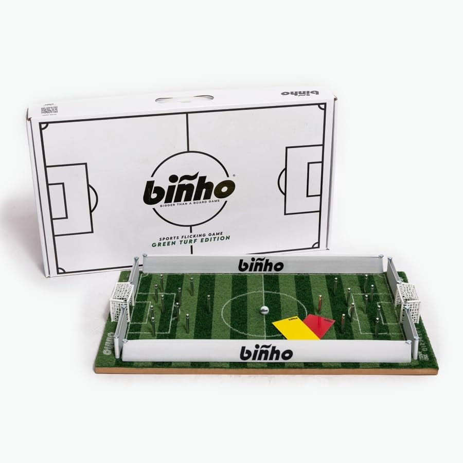 Binho Board Classic Board Game Green Turf Stripes Edition - 2-Player ...