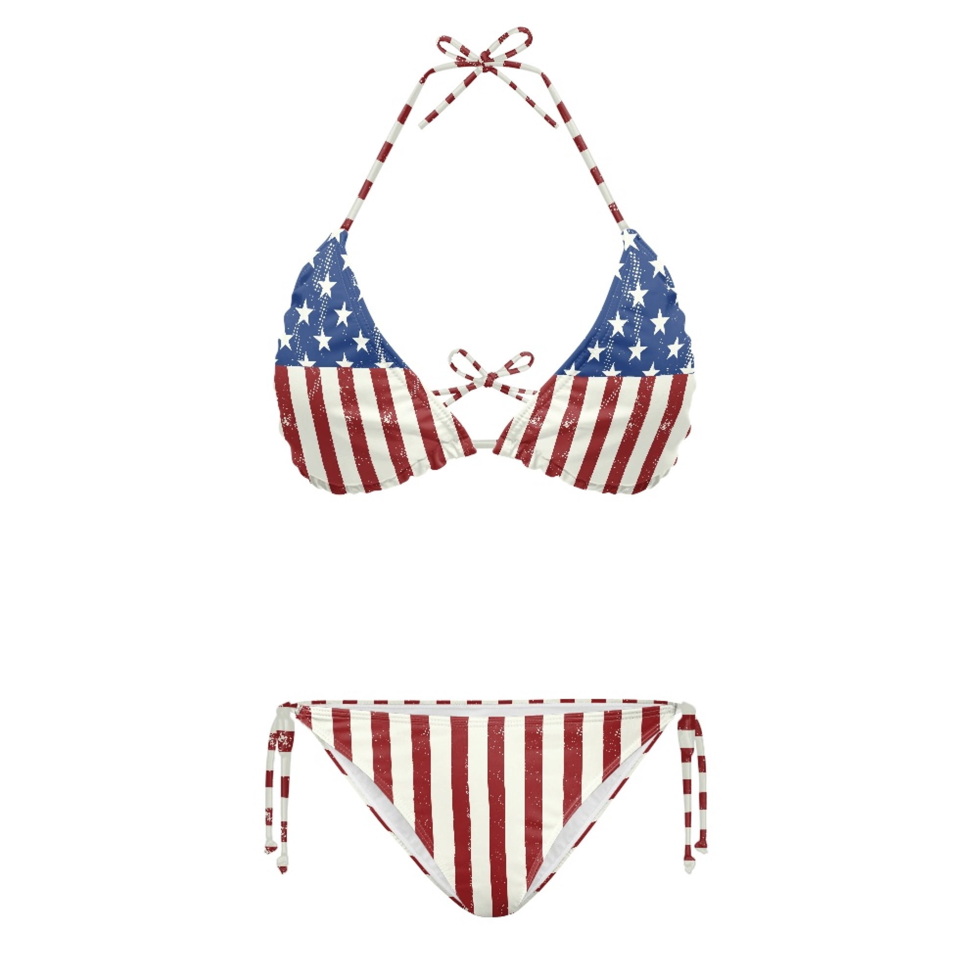 Binienty American Flag Faded Effect Swimwear for Beachwear Spa ...