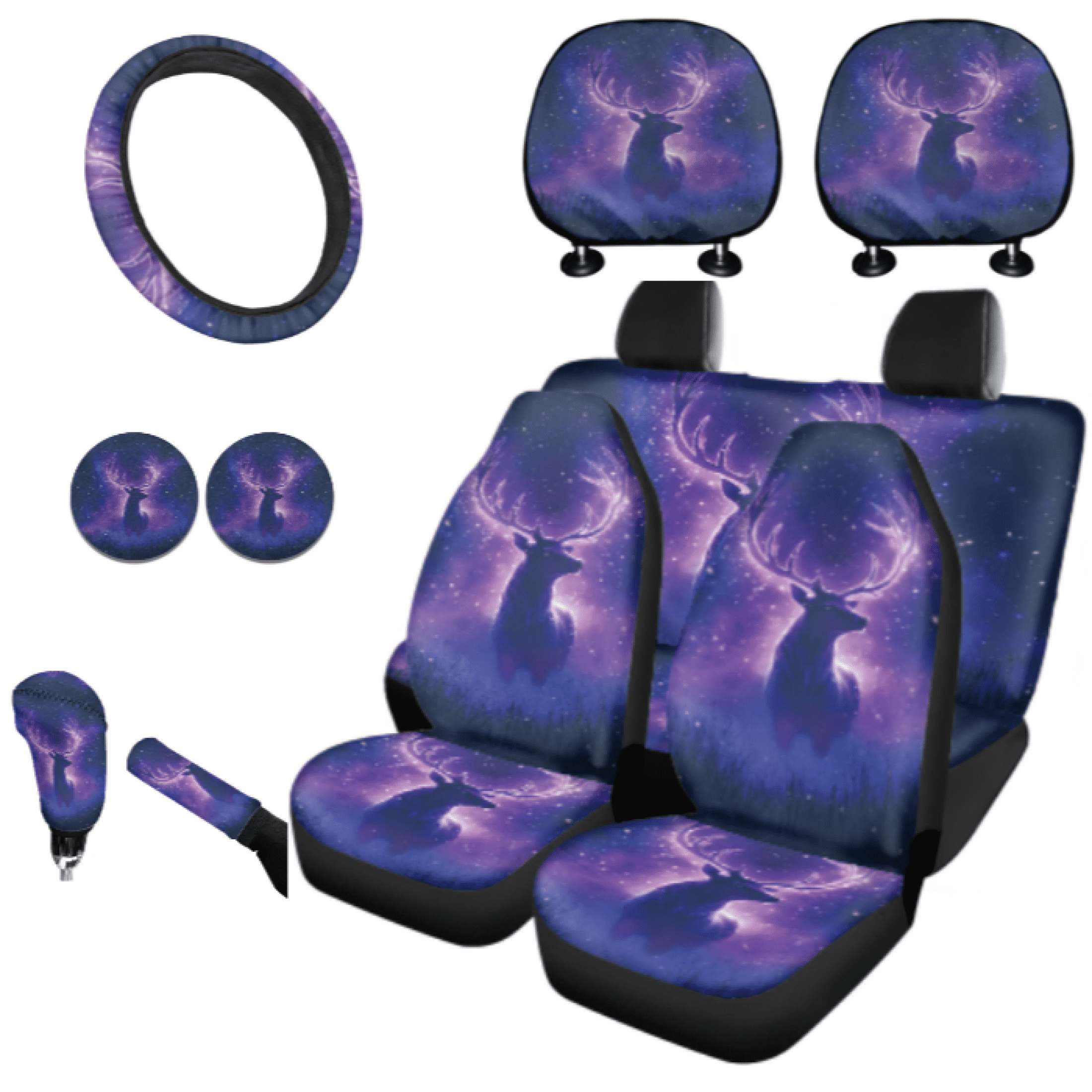 Binienty Auto Interior Accessories, with Car Headrest Pillow Protectors ...