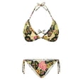 Binienty Bathing Suit, Tropical Leaf Print Quick Drying Bikini Set ...