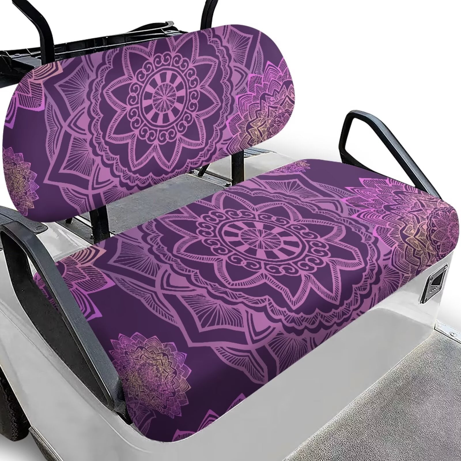 Binienty Boho Mandala Golf Cart Cushion Cover and Backrest Cover Sets 2 ...