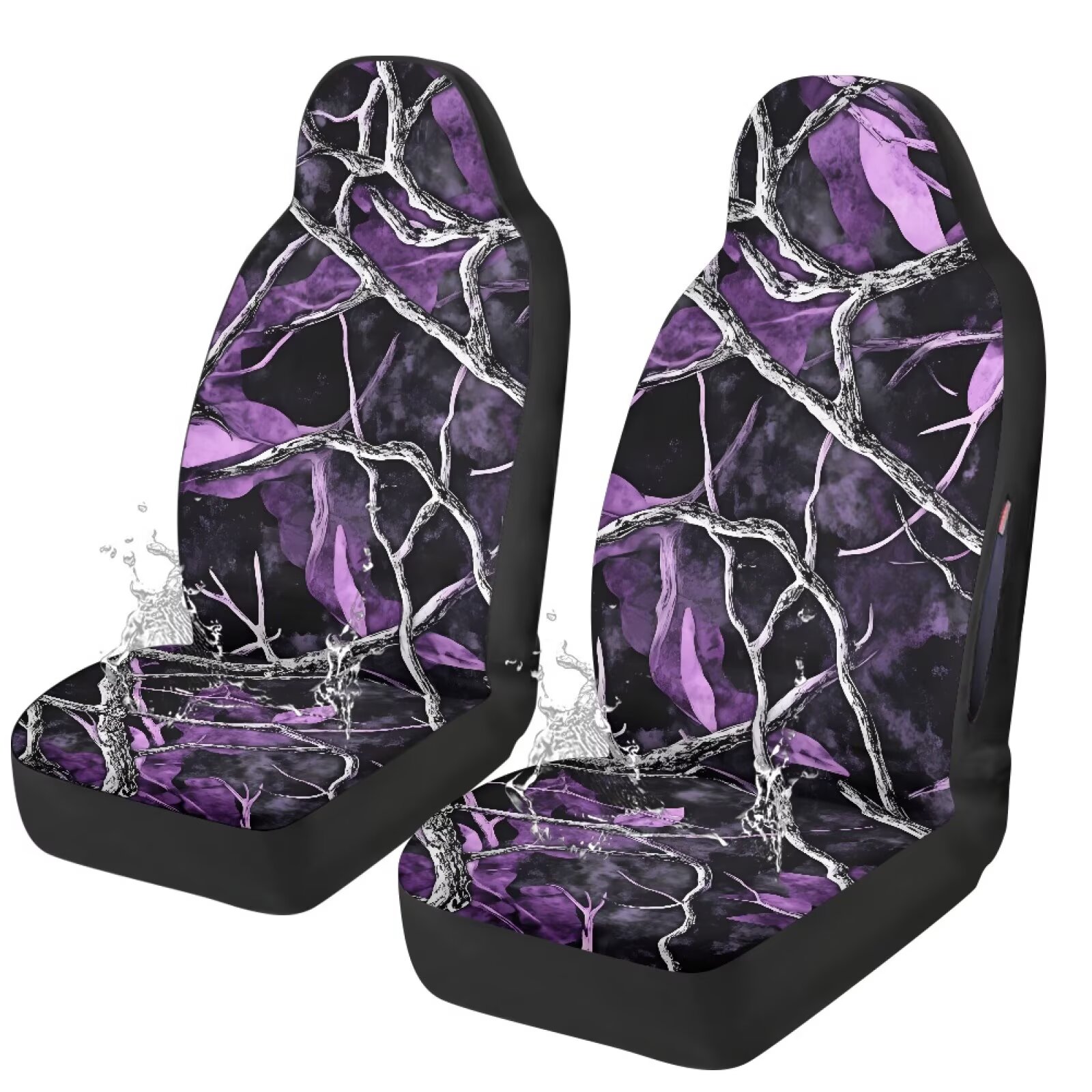 Binienty Branch Camo Auto Seat Covers Front Seats Water-Resistance Anti ...