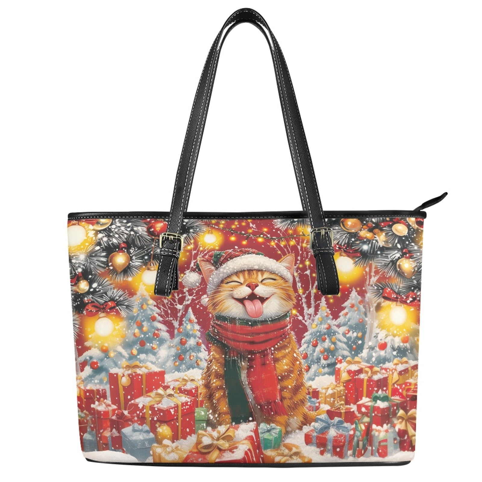 Binienty Christmas Purses and Handbags for Women Cute Cat Handbags ...