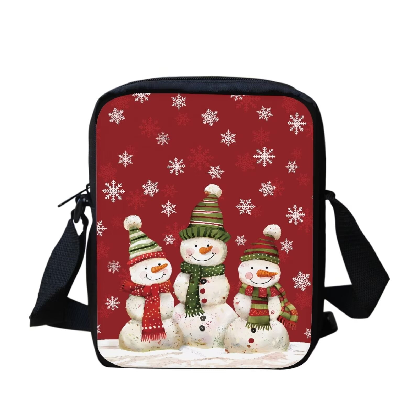 Binienty Christmas Snowman Small Crossbody Bags For Women Messenger Bag ...