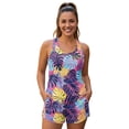 Binienty Comfortable 2-Piece Bathing Suit, Tropical Palm & Monstera ...