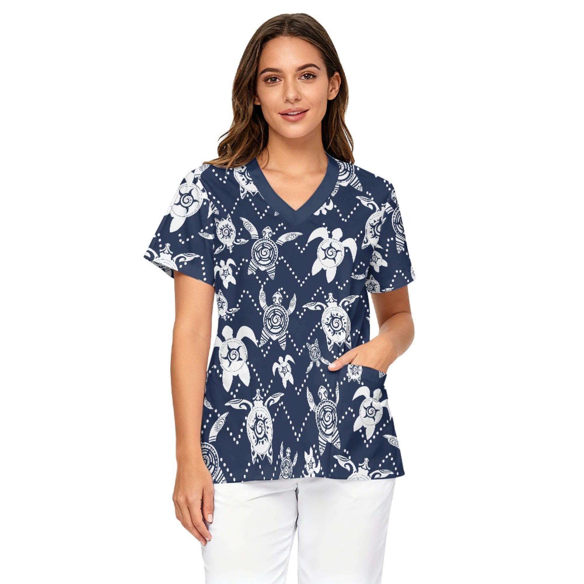 Binienty Healthcare Workwear for Women, Breathable V Neck Nursing Top ...