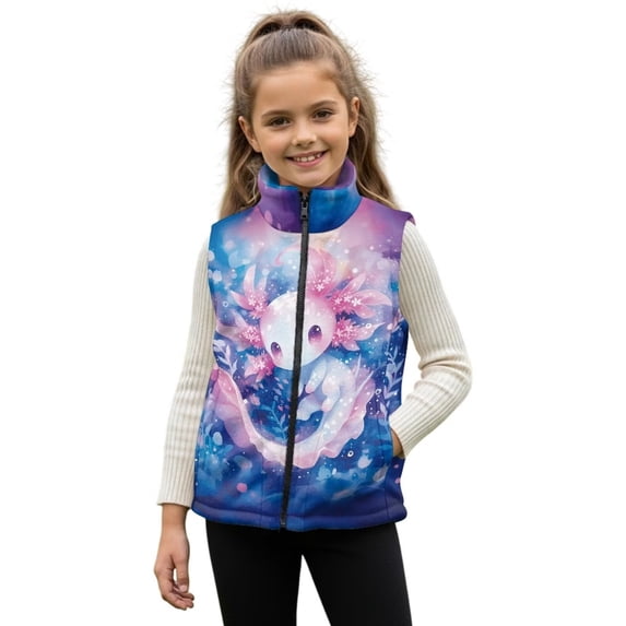 Binienty Leopard Print Girls Outwear Vest 3T Toddler Warm Soft Fluffy ...