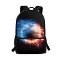 Binienty Lightning Baseball Print School Bookbag for Kids 8-14, 17 Inch ...