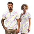 Binienty Macaron Golf Stripe His and Hers Matching Outfits Quick Dry ...