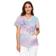 Binienty Medical Scrubs for Women, Stretchy V Neck Scrub Top ...