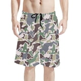 Binienty Men's Board Shorts Swim Trunks With Camo Pattern - Breathable ...