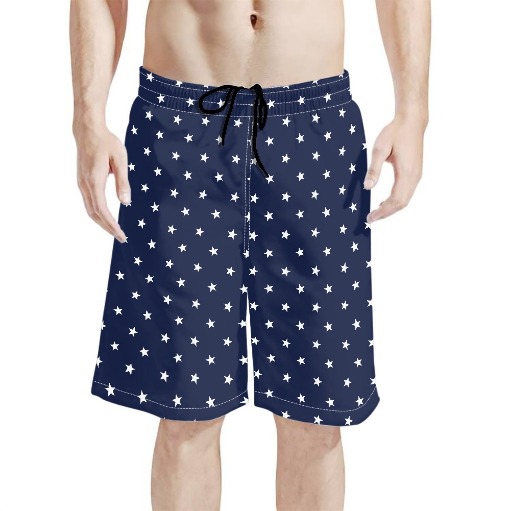 Binienty Men's Board Shorts Swim Trunks With Star Pattern - Breathable ...