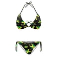 Binienty Music Flag Bikini Set, Elastic String Swimwear Quick Drying ...