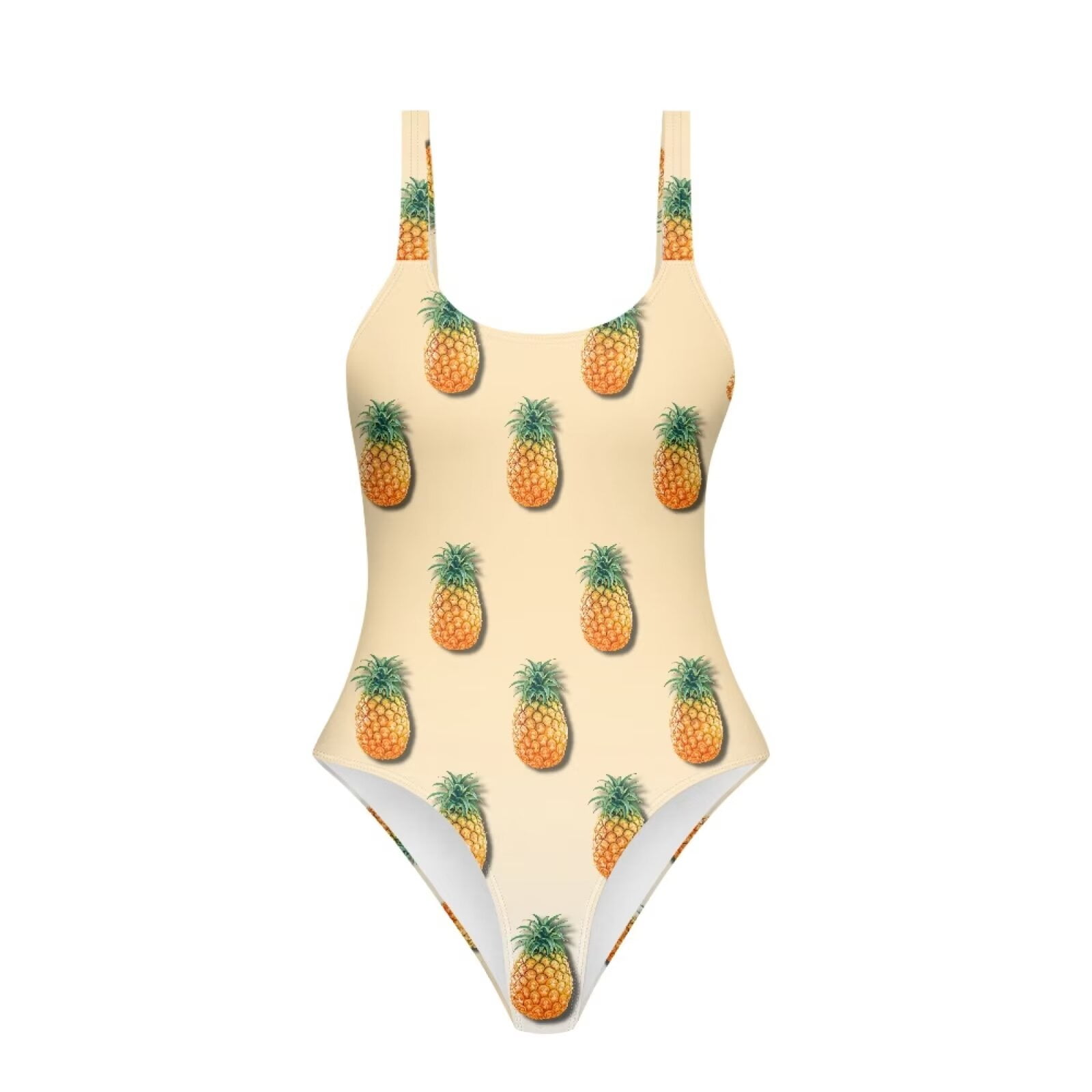 Binienty One Piece Swimsuits For Curvy Women Pineapple Swimwear For