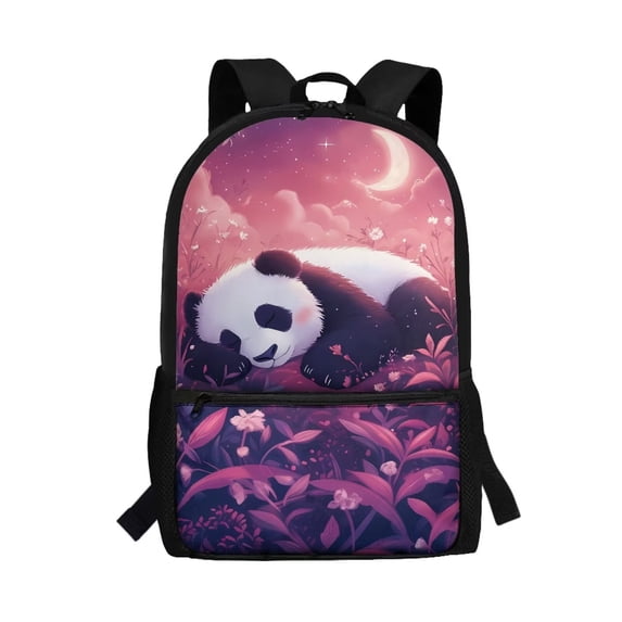 Binienty Pink Dreamy Panda Backpack for Elementary School Kids ...