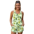 Binienty Quick Drying Tank Top Shorts Set, Pickle Jar Pattern Heavy ...