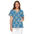 Binienty Scrub Top with Two Front Pockets for Women, Breathable ...