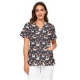 Binienty Scrub Tops with Two Front Pockets for Women, Soft Stretchy ...