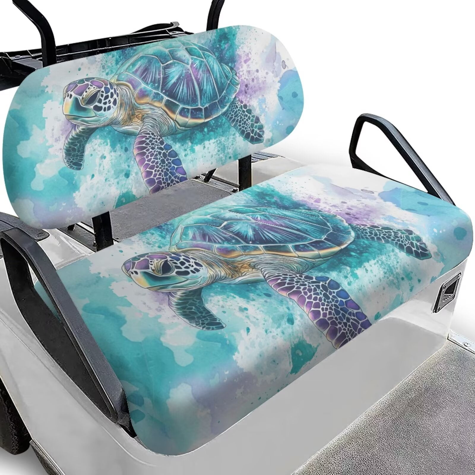 Binienty Sea Turtle Golf Cart Seat Covers for Bench and Backrest 2 ...