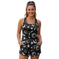 Binienty Stars Pattern Ladies Swim Outfit, Polyester Spandex Blend ...