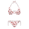 Binienty Swimwear, Strawberry Pattern Quick Drying Bikini Set, Plus ...