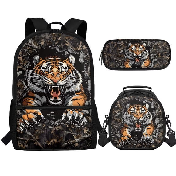 Binienty Tiger School Backpack for Boys 8-12 Lightweight Boys Bookbag ...
