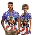 Binienty Tribal Patriotic Horse Racing Couples Matching Golf Outfit ...