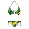 Binienty Tropical Leaves Two Piece Bathing Suit for Summer Suitable for ...