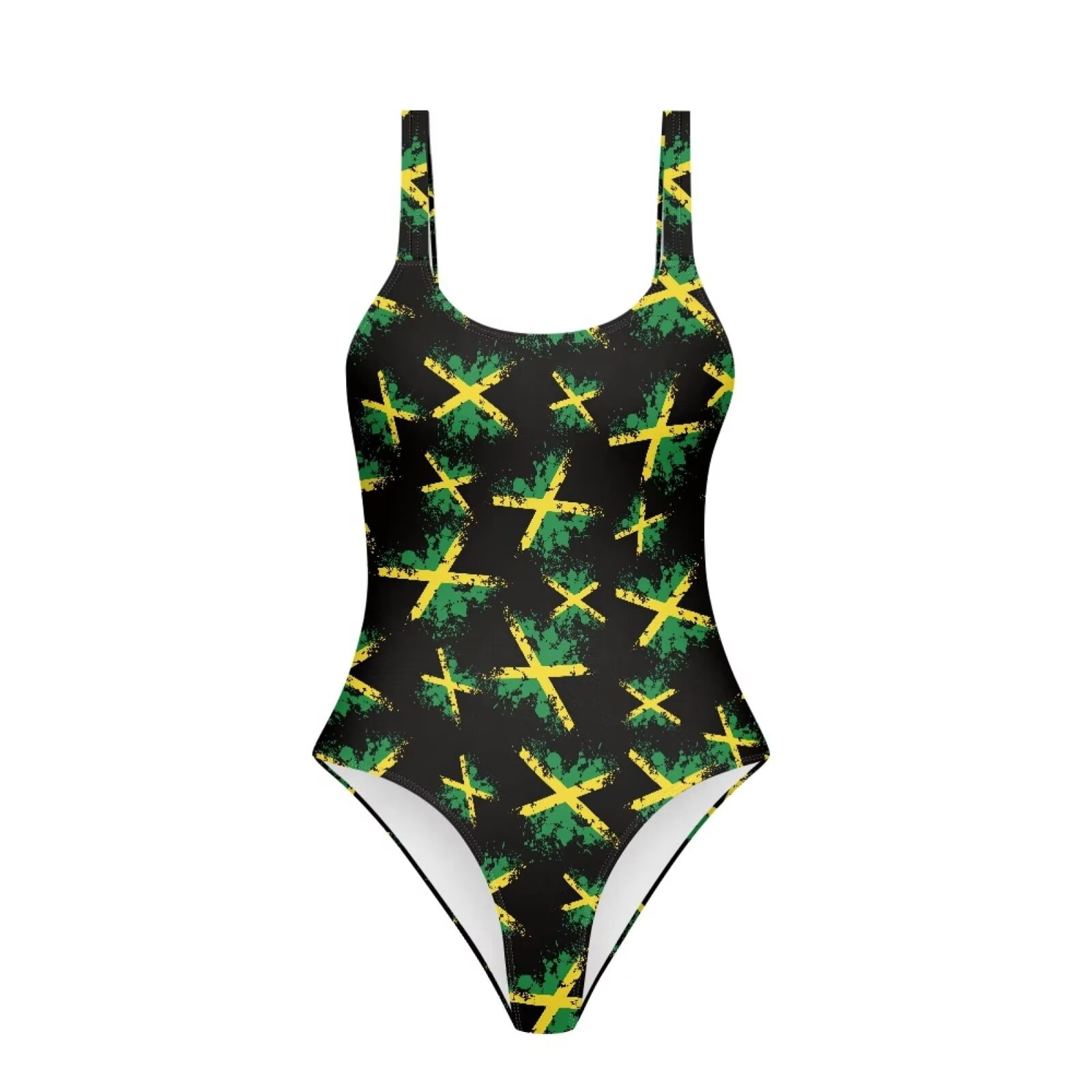 Binienty Womens Swimsuits One Piece Jamaican Flag Swimwear For Women