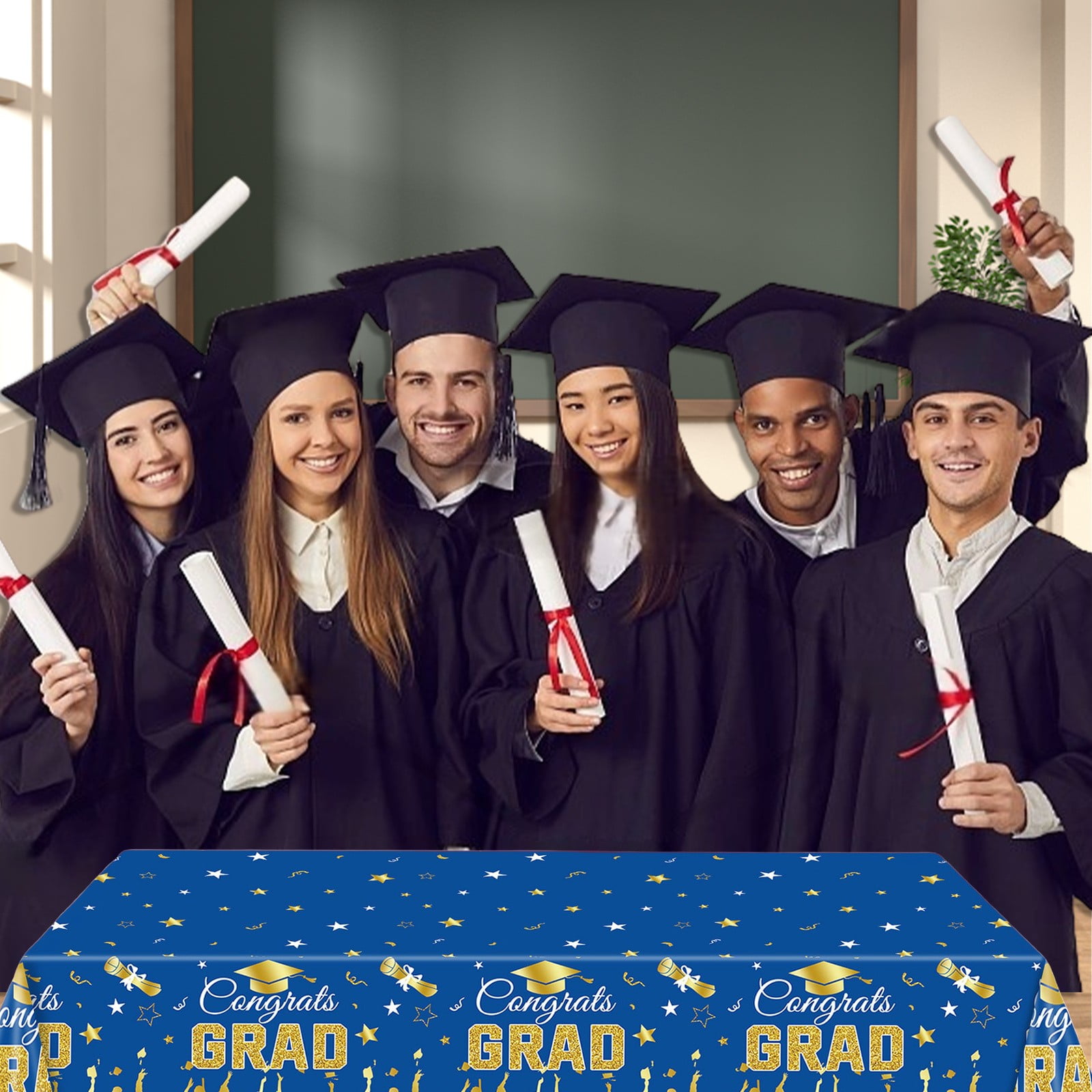 Binkne Blue and Gold Wallpaper Clearance 2025 New Grad Graduation ...