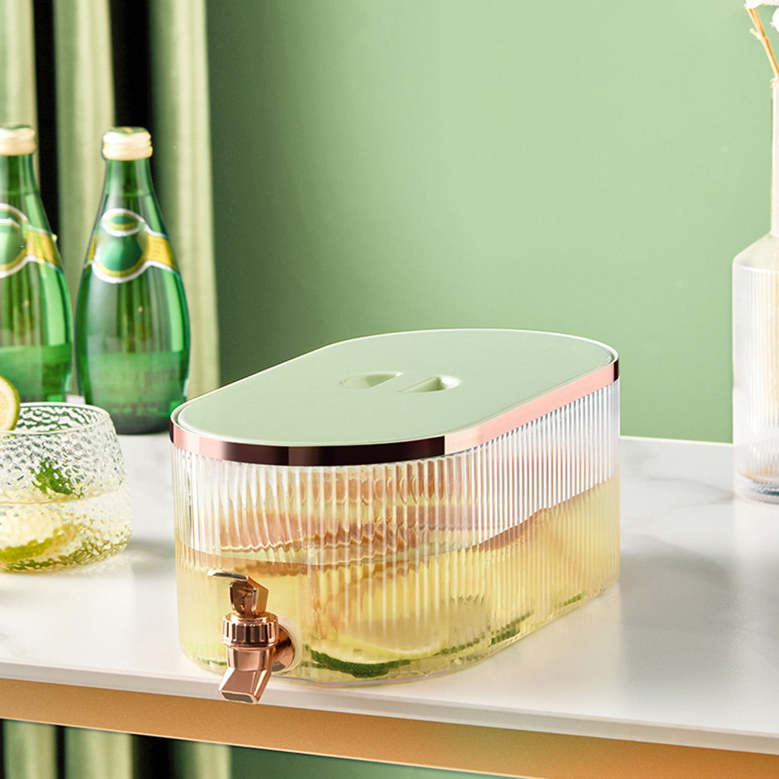 Binmer 5.3L Cold Water Bucket For Fridge Lemon Cold Water Cold Brew ...