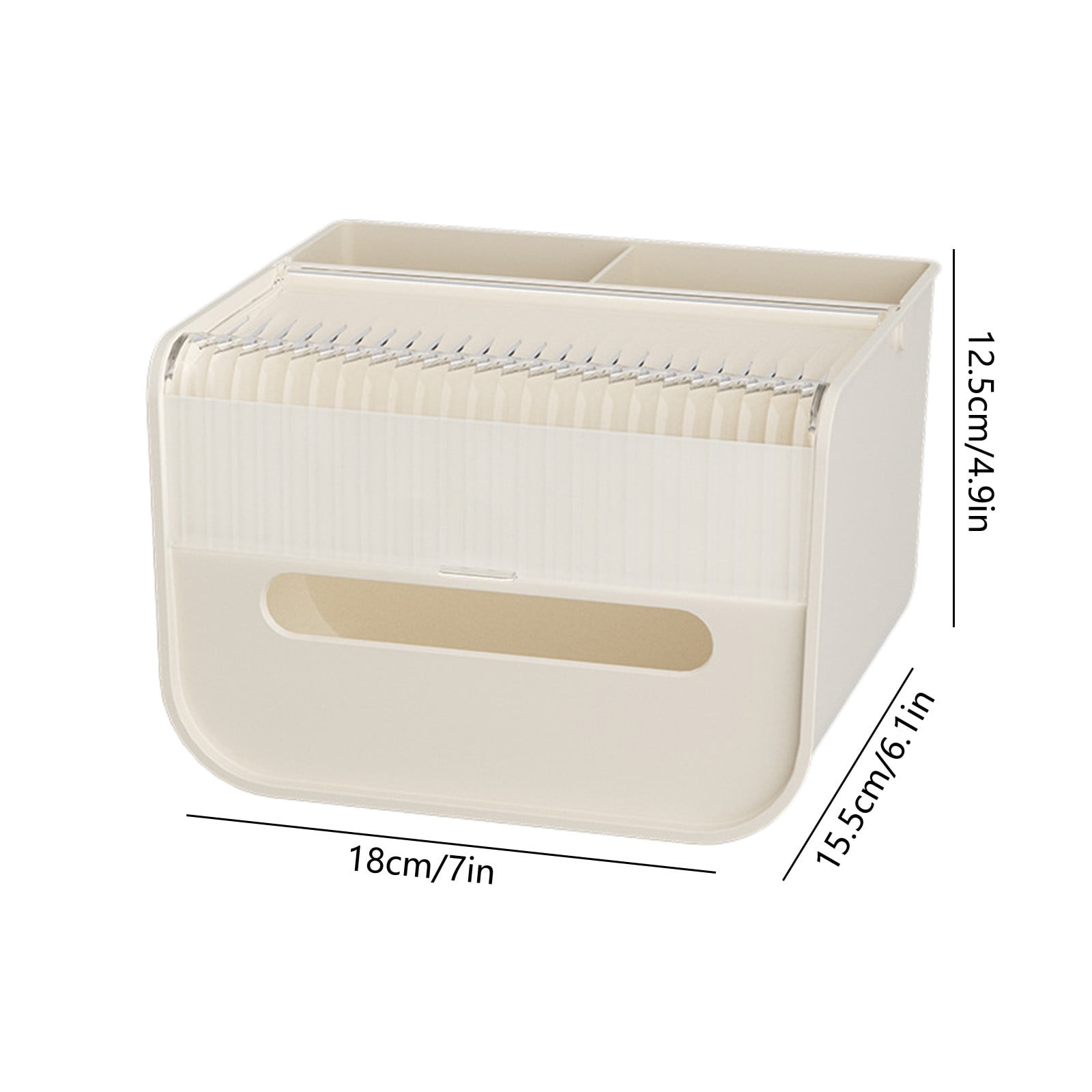Binmer Casual And Luxurious Flip Top Tissue Box Stationery Desktop ...