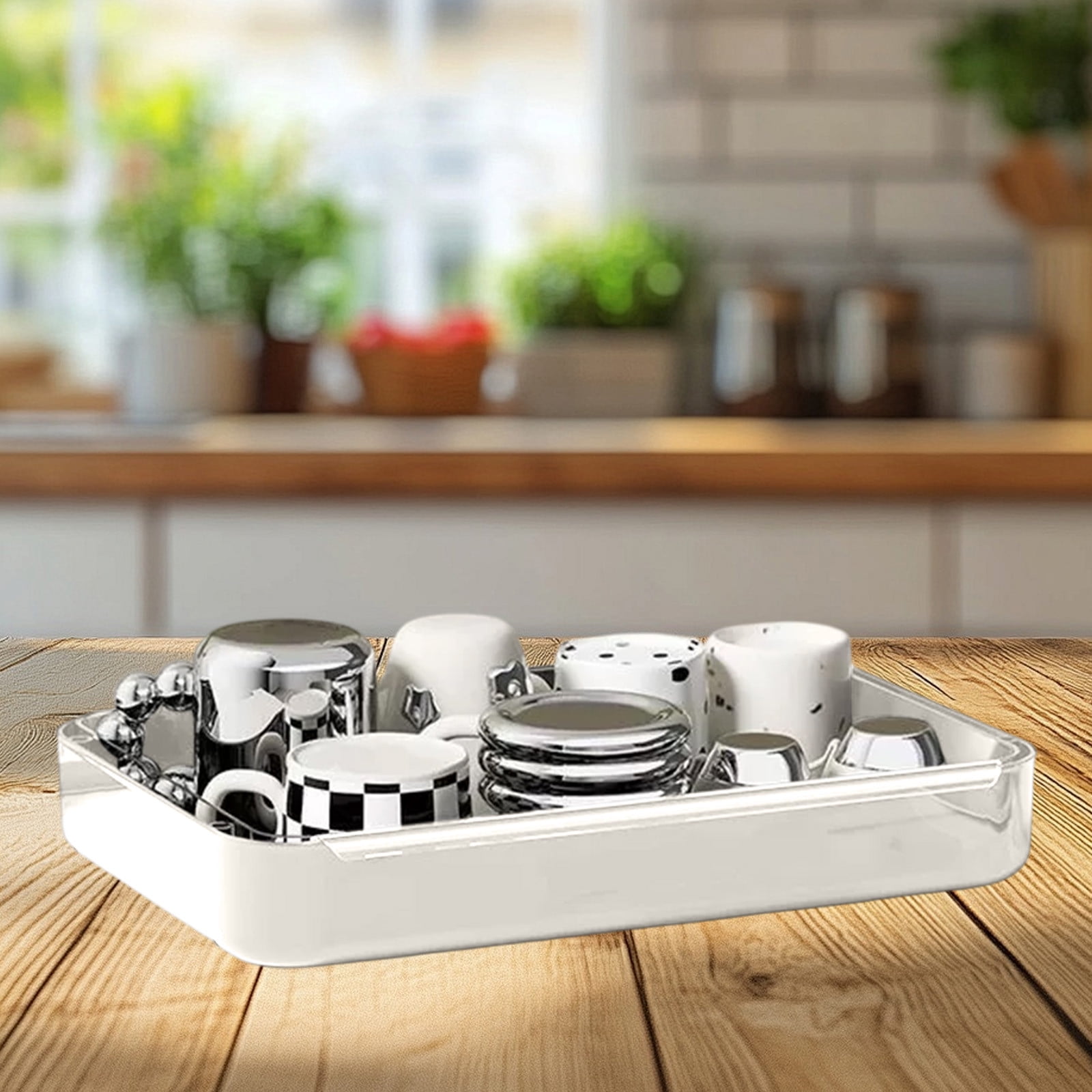 Binmer Cup Storage Shelf Cup Water Cup Shelf Living Room Water Bar ...