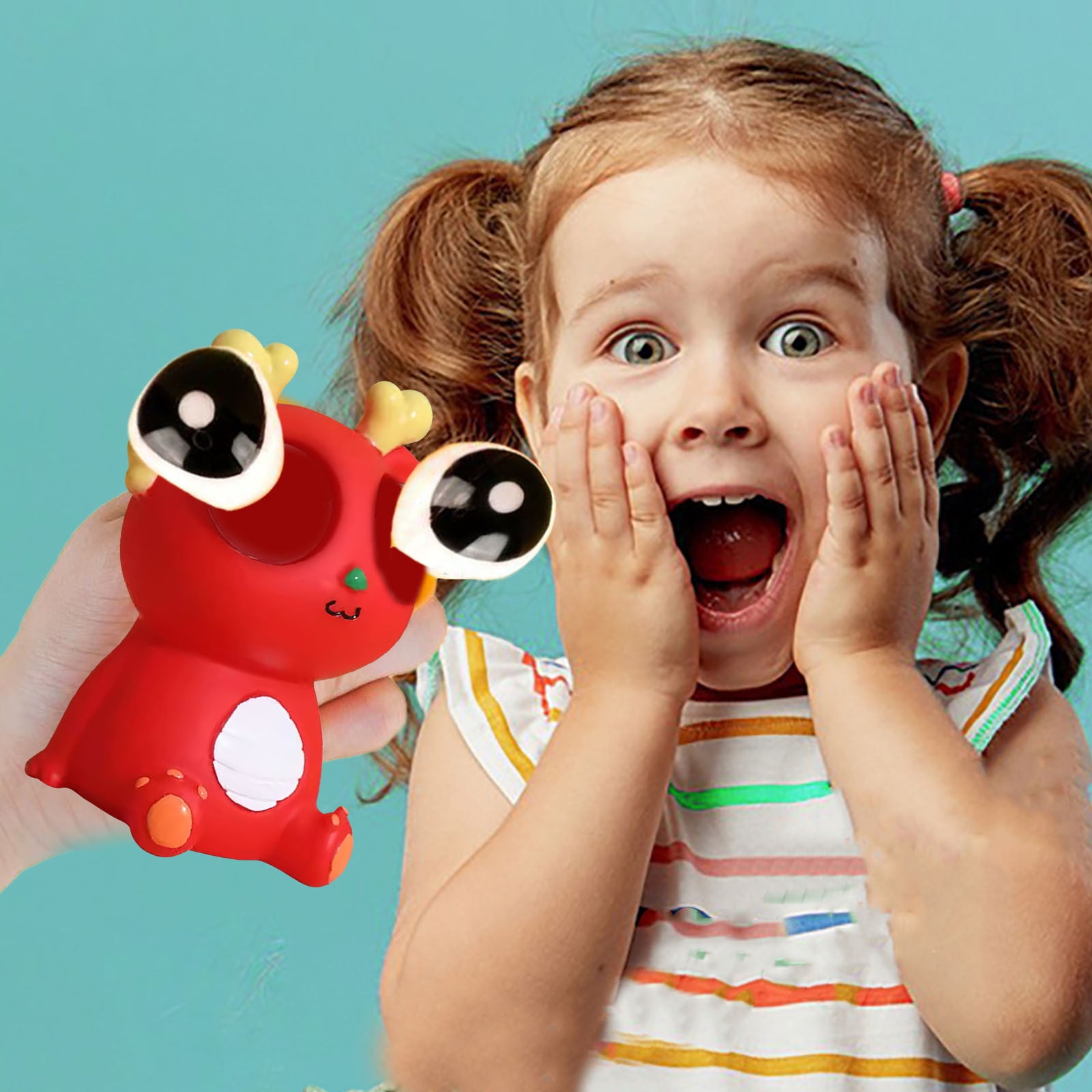 Binmer Eyeball Stress Relief Toy - Squeeze Burst Dragon Fidget Toy for ...