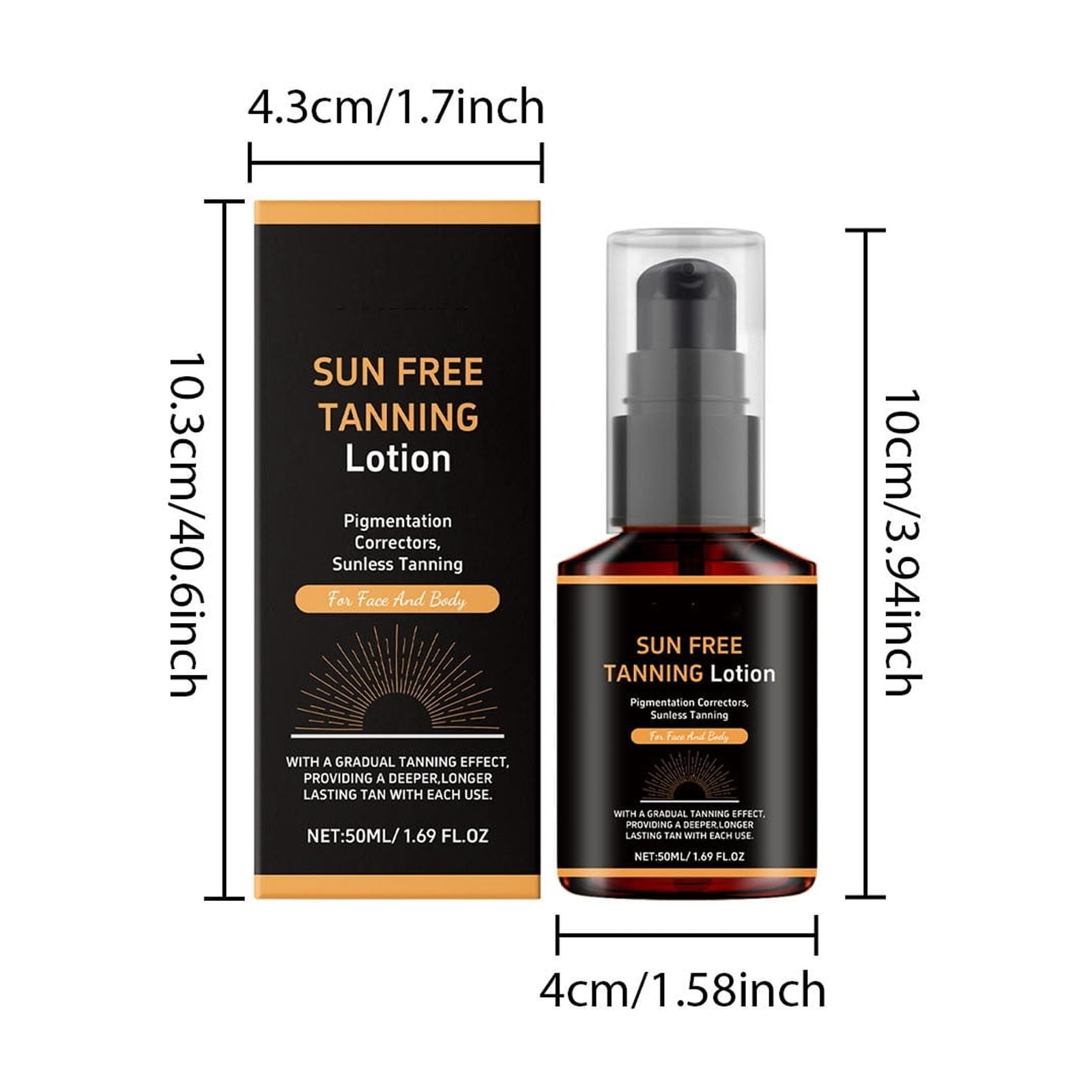 Binmer Face Tanner Rapidly Self Tanning Lotion Natural Sunless Self Tanner Moisturizing Bronzing ...