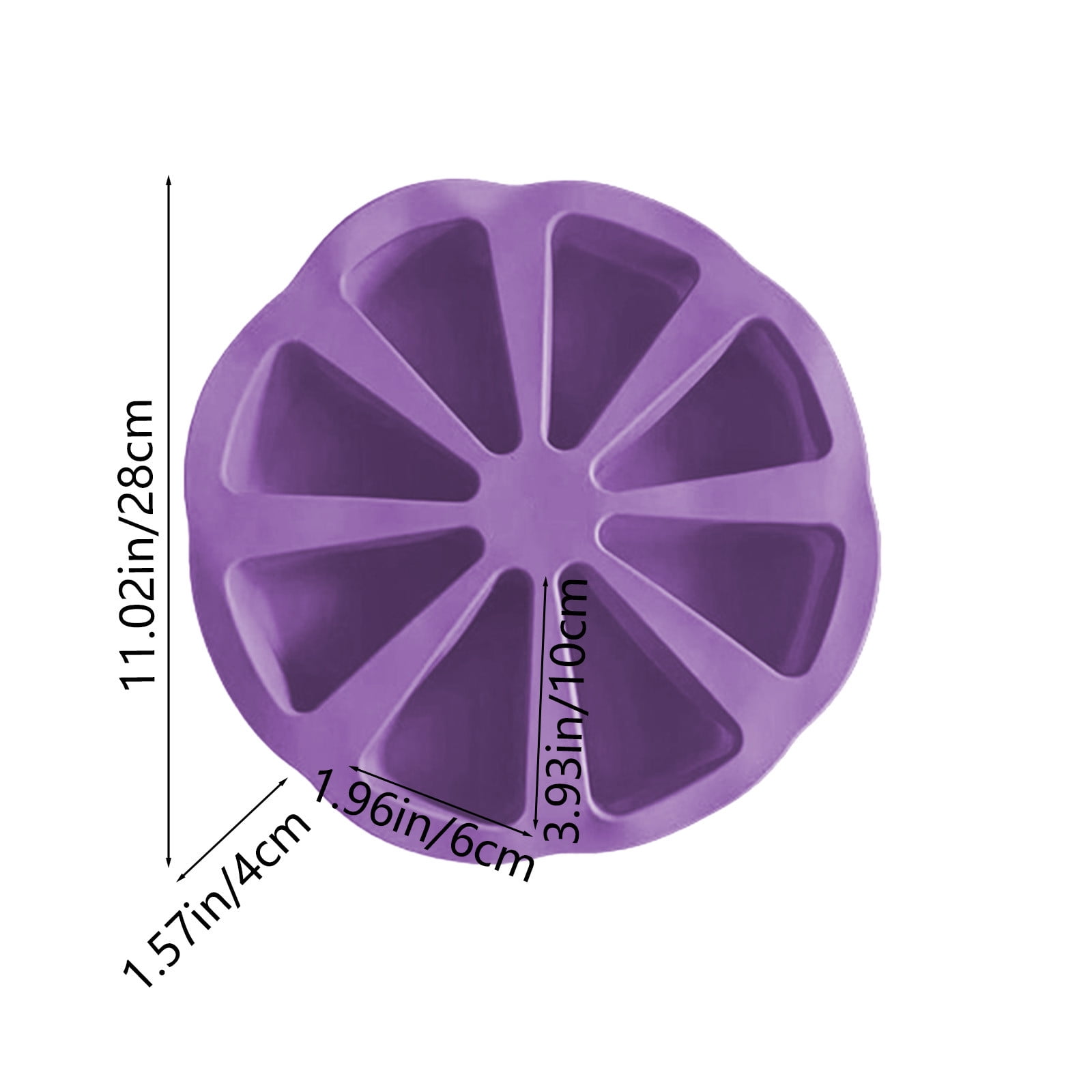 Binmer Kitchen Mold 8 Hole Circular Food Grade Silica Gel Cake Mould ...