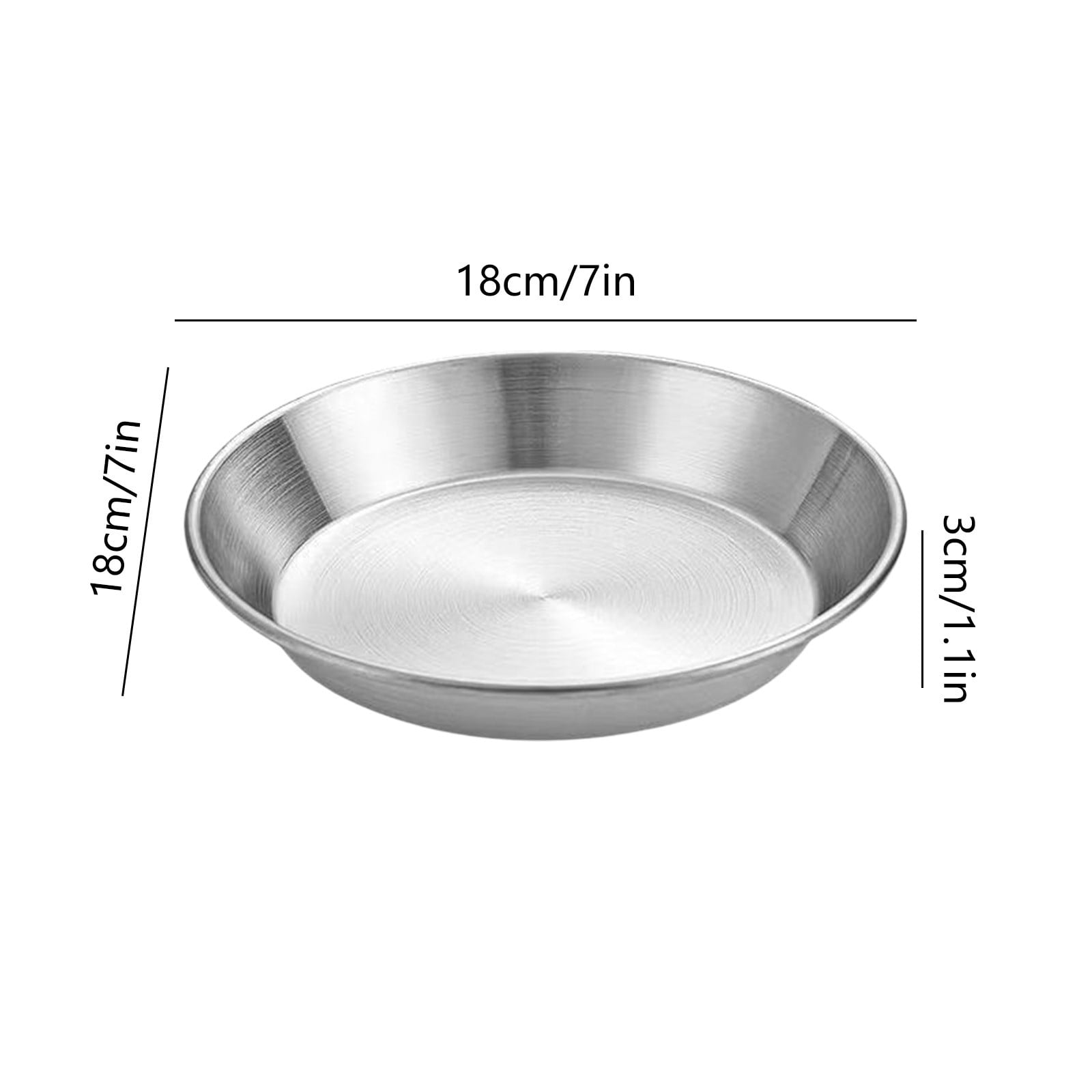 Binmer Kitchen Essentials Stainless Steel Round Pan Pizza Pan Oven Pan ...