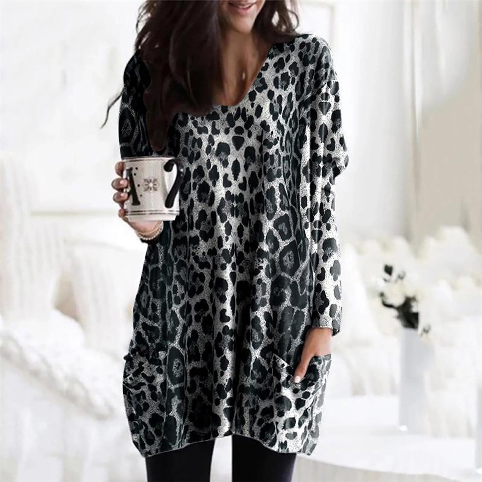 Binmer Long Sleeve Shirts for Women plus size long sleeve tops Women's ...